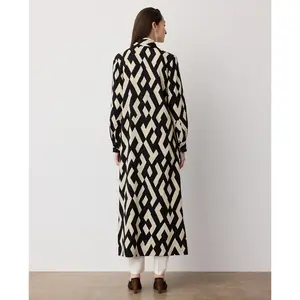 Ralph Lauren Nessa Deco-print Wool Coat