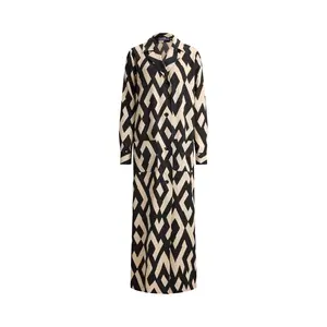Ralph Lauren Nessa Deco-print Wool Coat