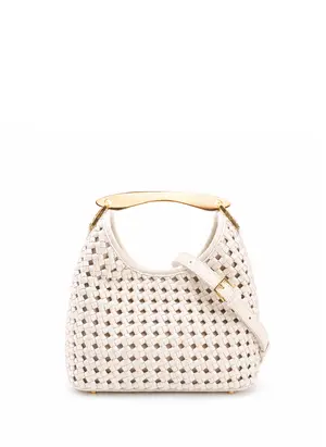 ELLEME Boomerang Small Woven Leather Shoulder Bag