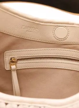ELLEME Boomerang Woven Leather Handheld Shoulder Bag