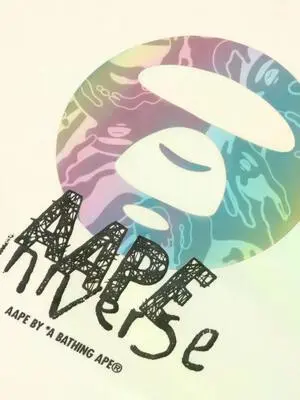 AAPE BY *A BATHING APE Moonface-print Logo-patch T-shirt