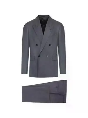 LARDINI Double-breasted Suit - Grey