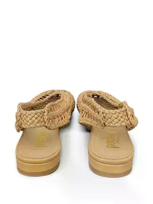 POCHE PARIS Woven Slingback Pumps