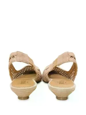 POCHE PARIS Perforated Slingback Pumps