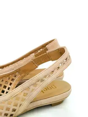 POCHE PARIS Perforated Slingback Pumps