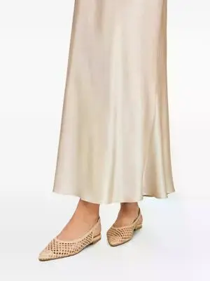 POCHE PARIS Perforated Slingback Pumps