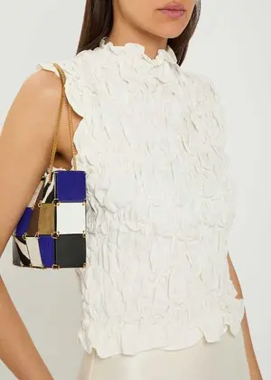 HEIRLOME Sloane Gathered Silk Top