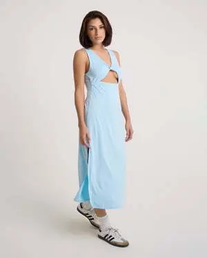 Volcom Stone Luz Twist Front Midi Dress