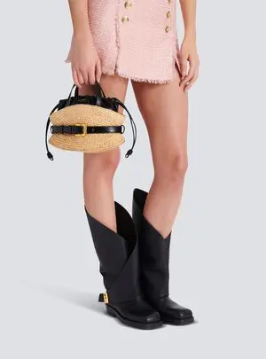 Balmain Shuffle Drawstring Mini Tote Bag