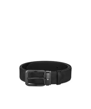 Montblanc Rectangular Buckle Belt - Black