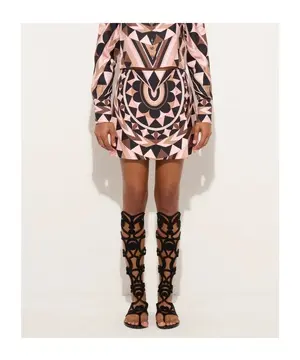 Emilio Pucci Geometric Print Mini Skirt