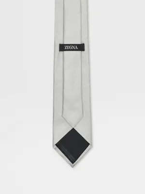 Zegna Jacquard Pointed Tip Neck Tie