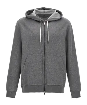 Brunello Cucinelli Zip-up Drawstring Hoodie