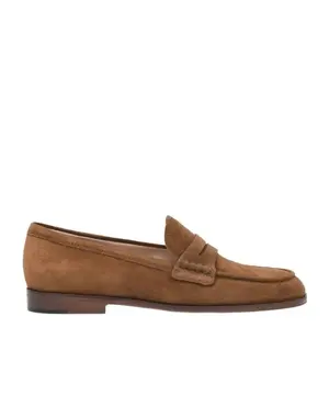 GIANVITO ROSSI Round-toe Penny Loafers - Brown