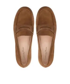 GIANVITO ROSSI Round-toe Penny Loafers - Brown