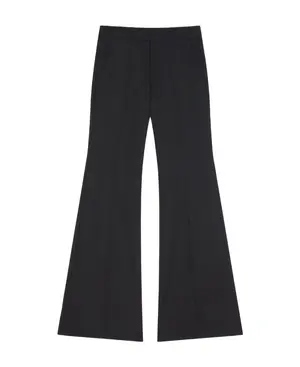 Givenchy Flare Tailored Pants In Tricotine Wool And Mohair