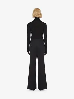 Givenchy Flare Tailored Pants In Tricotine Wool And Mohair