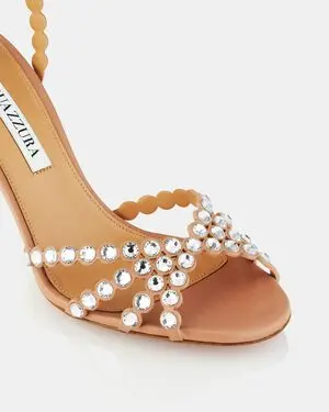 AQUAZZURA Tequila Embellished Heeled Sandals
