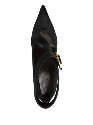 Khaite Pointed-toe Stiletto Heels With Buckle Detail