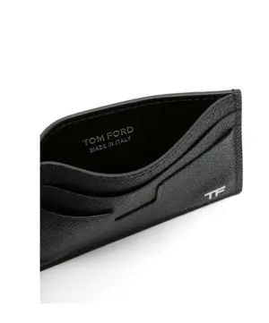 TOM FORD Monogram-plaque Leather Cardholder