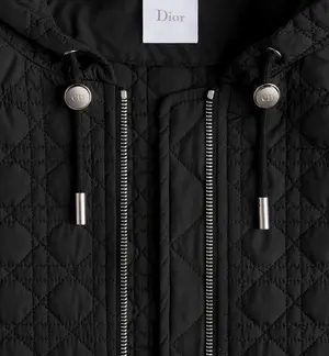 Dior Zipped Macrocannage Hooded Jacket