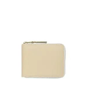 Comme Des Garçons Zipper Wallet - Beige