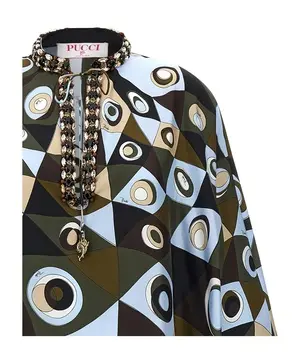 Emilio Pucci Occhi Oversized Caftan Dress