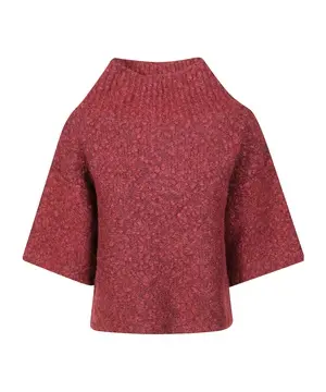 Max Mara Funnel-neck Sweater With Dropped Shoulders