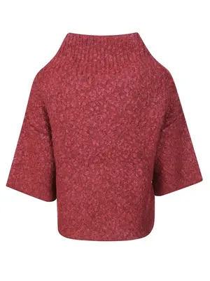 Max Mara Funnel-neck Sweater With Dropped Shoulders
