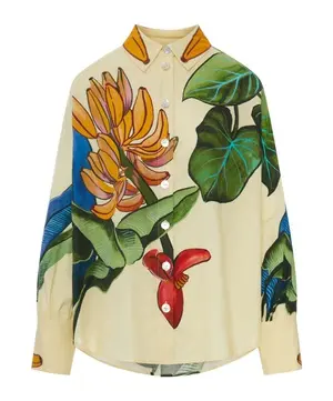 Farm Rio Banana Grapes Shirt - Nude