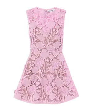 SELF-PORTRAIT Lace Mini Dress - Pink