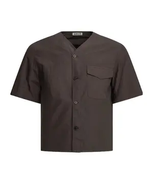 Auralee V-neck Short-sleeved Shirt