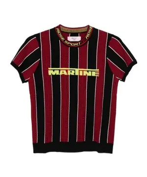 Martine Rose Striped Logo T-shirt