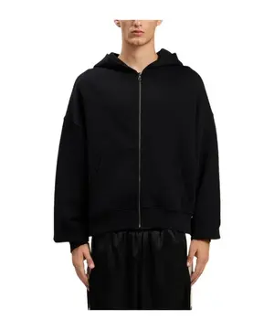 Palm Angels Back Logo Zipped Hoodie