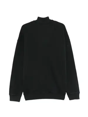 WILLY CHAVARRIA Half-zip Mock Neck Sweatshirt