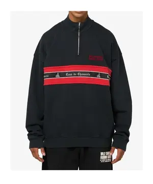 WILLY CHAVARRIA Half-zip Mock Neck Sweatshirt