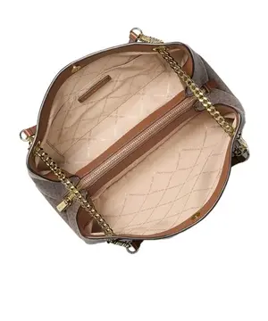 Michael Kors Christina Medium Signature Logo Messenger Bag