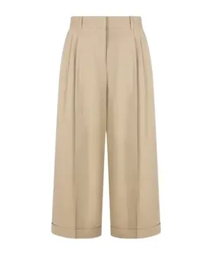 THE ROW Pleated Twill Trousers