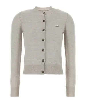 A.p.c. Virgin Wool And Cotton Buttoned Cardigan