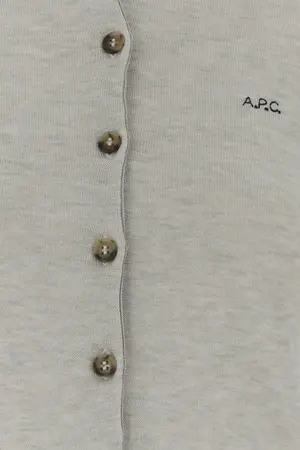 A.p.c. Virgin Wool And Cotton Buttoned Cardigan