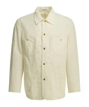 Auralee Oxford-weave Work Jacket