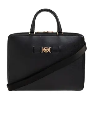 Versace Medusa Head Handbag - Black