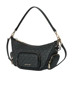 Michael Kors Merritt Small Signature Logo Convertible Shoulder Bag