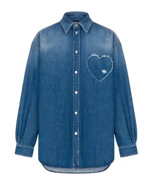 Moschino Heart-detailed Buttoned Shirt