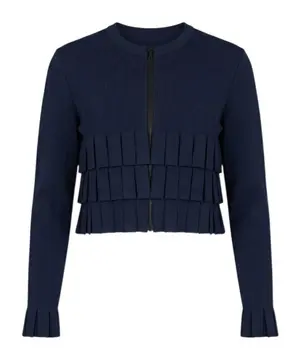Alaïa Long-sleeved Knitwear With Ruffle Detail