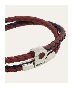 FERRAGAMO Double-loop Bracelet With Gancini Pendant