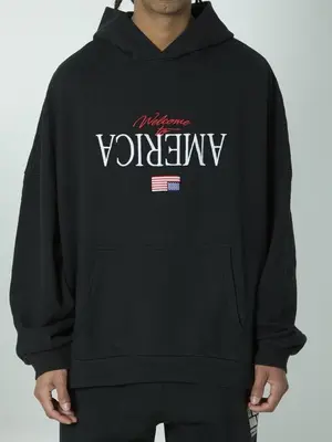 WILLY CHAVARRIA Welcome To America" Oversized Hoodie