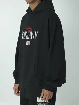 WILLY CHAVARRIA Welcome To America" Oversized Hoodie