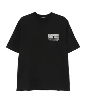 WILLY CHAVARRIA Fashion Service Logo T-shirt - Black