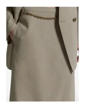 Alberta Ferretti Tweed Wrap Skirt